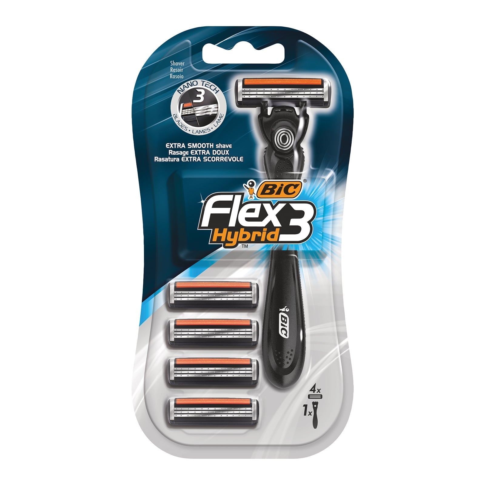 BIC Flex 3 Hybrid Blister 1+4 (Shaver) – Okamoto Global